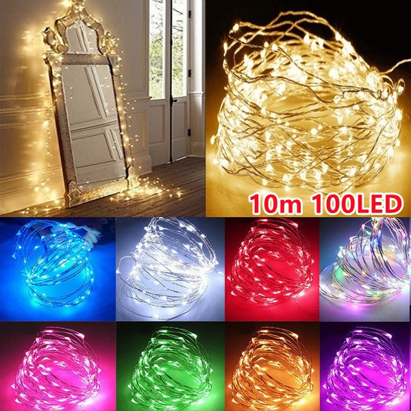 Starry String Lights Battery Operated Copper Wire Fairy String Lights ...