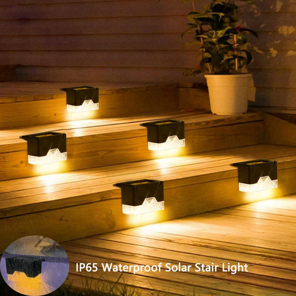 Solar LED Light Outdoor Solar Railing Lights Waterproof Solar Garden ...