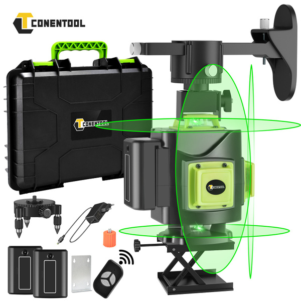 CONENTOOL 16 Line Laser Level Self-Leveling Rotary Laser 360 ...