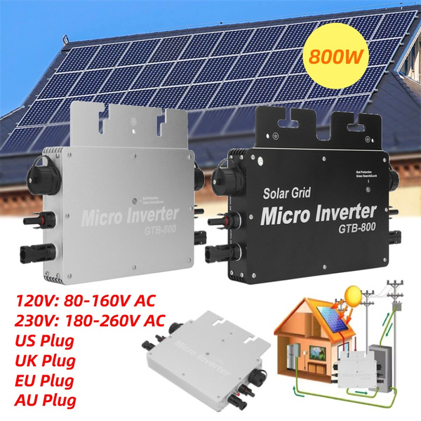 WiFi Micro Solar Inverter, 800W AC MPPT Solar Grid Tie Inverter, 22-55V ...