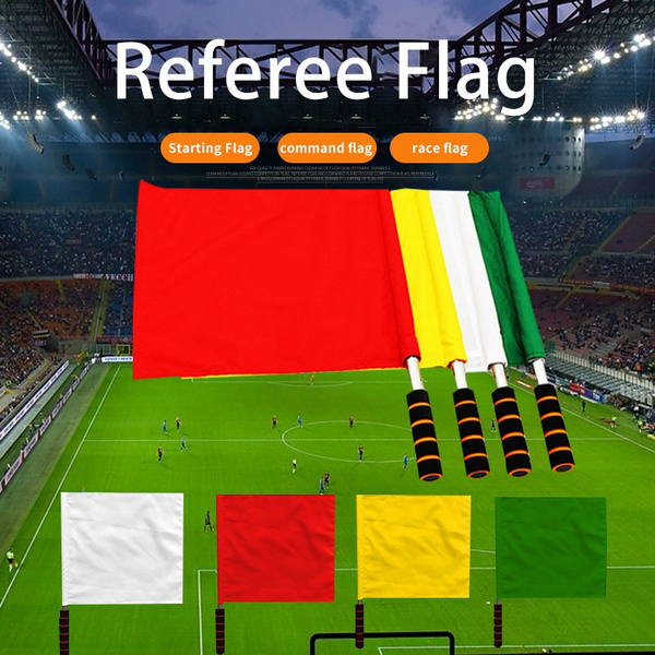 2022 Football World Cup Red White Command Flag Qatar World Cup Referee ...