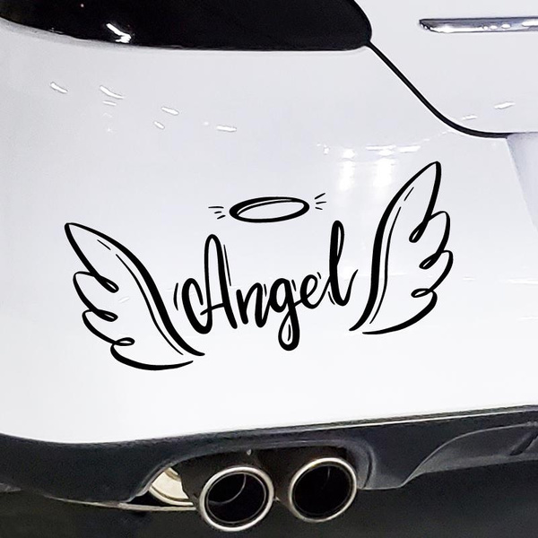 1PC Angel Wings Car Decals Stickers Art Universal Reflective Auto ...