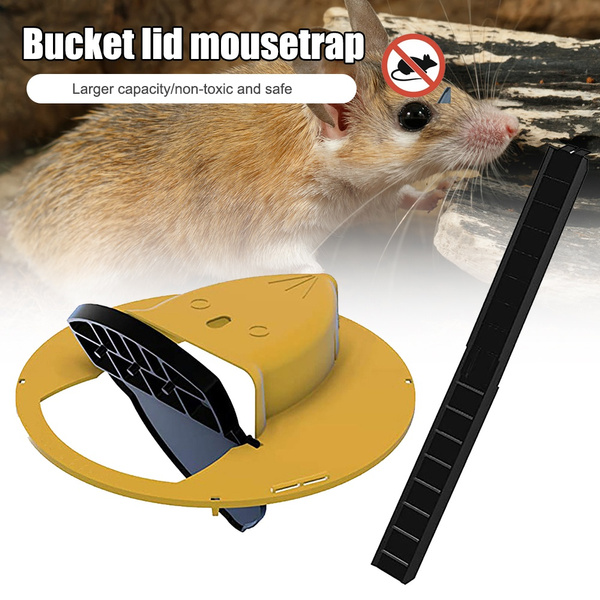 Slide Bucket Lid Mouse Rat Trap Multi Catch Auto Reset, Indoor Quick ...