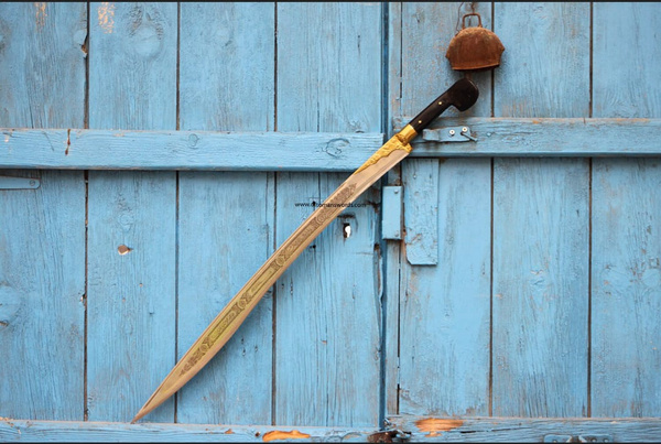 Handmade Yatagan Sword,Ram Horn Handle Battle Ready Swords Full Tang ...