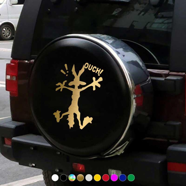 1PC Funny Rabbit Car Decals Stickers Art Universal Reflective Auto ...