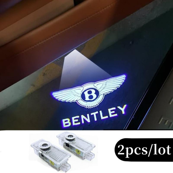 2pcs/lot Car Logo Projector Door led Light Lamp for Bentley Continental ...