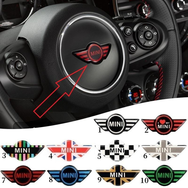 Car Styling Steering Wheel Sticker Interior Decals for BMW MINI Cooper ...