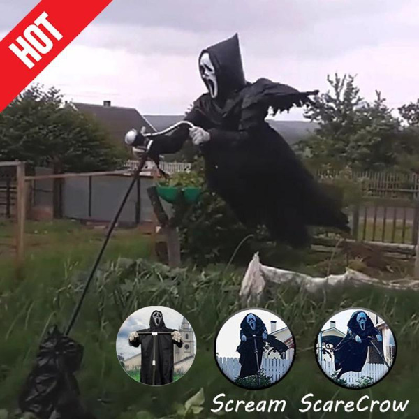 New Creative Terror Scarecrow Halloween Decoration Ghostface Scarecrow ...