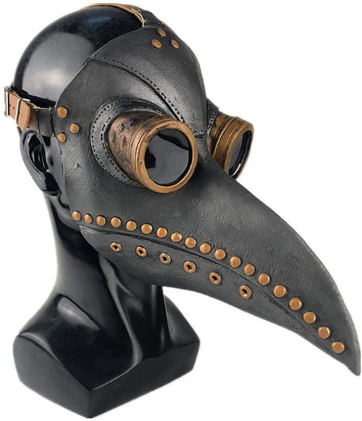 Steampunk Plague Doctor Bird Beak Mask, Medieval Bubonic Plague DR ...