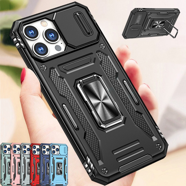 Luxury Shockproof Lens Protector Hard Armor Metal Ring Case for Apple ...
