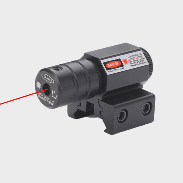 Tactical Red Dot Laser Sight with 650nm Adjustable 11/20mm Hunting ...