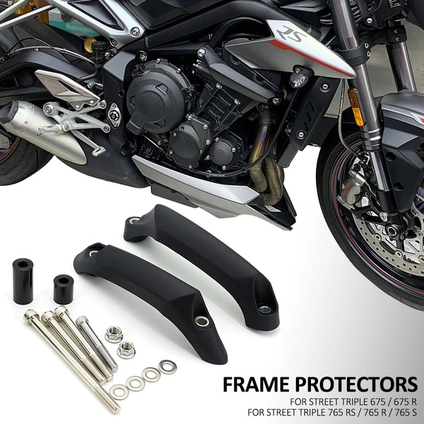 For STREET TRIPLE 675 675R Crash Pads Frame Sliders Crash Falling ...