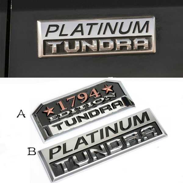 ABS Auto Side Tail Sticker for Toyota Tundra Platnum 1794 Edition 4X4 ...