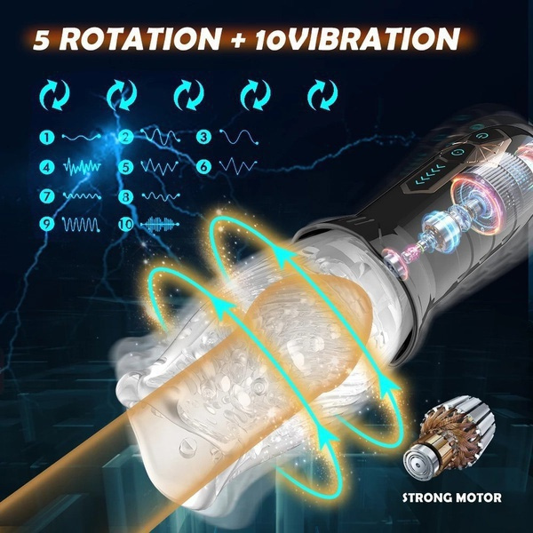 2022 Automatic Rotation Male Sex Machines Masturbator Cup Silicone ...