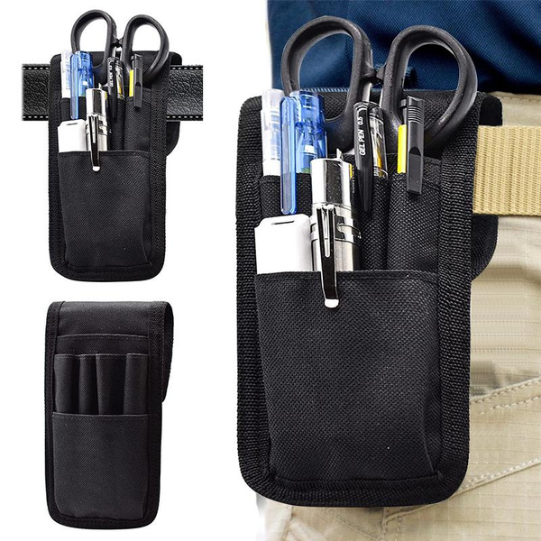 Belt Pen Holder, Multifunctional Adjustable Tactical Pencil Pouch ...