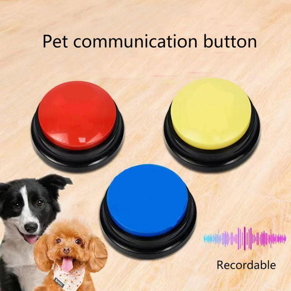 1Pc Pet Sound Box Recordable Talking Button Cat Voice Recorder Talking ...