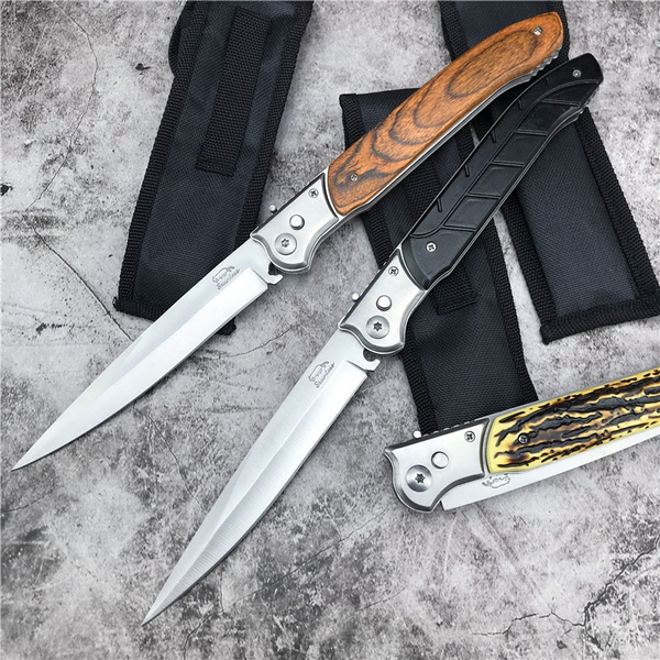 Classic 12 INCH Extra Large ARMY TACTICAL OTF Spring Assist Knife Fold ...