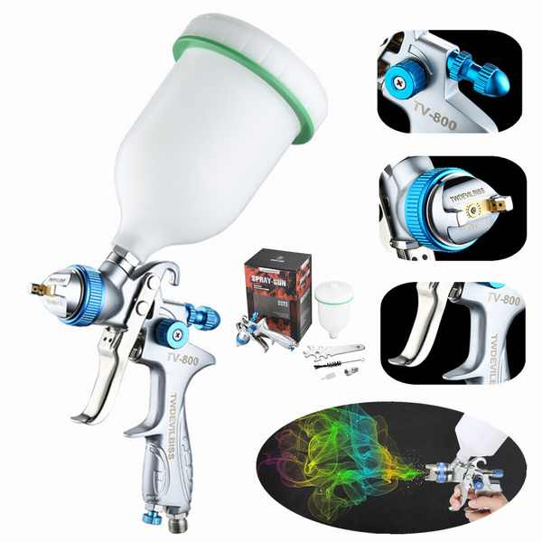 Professional HVLP Spay Gun 1.3mm Nozzle Gravity Airbrush For Car ...