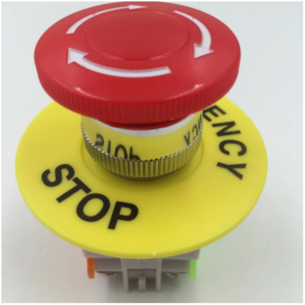 Mounting Hole Lock Emergency Stop Button Switch Red Belt Emergency Stop ...