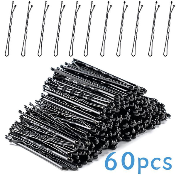 60pcs/set Bobby Pins Black Hair Clips for Women Girls Hairdressing Pins ...