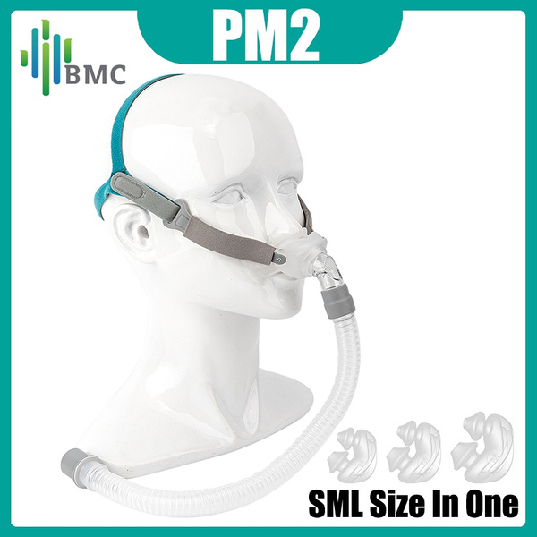 BMC P2 Nasal Pillow Mask For CPAP Machine Include SML Size Silicone Pad ...