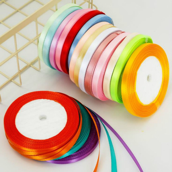 10 Rolls Silk Satin Ribbon Party Home Wedding Decoration Gift Wrapping ... 10 Rolls Silk Satin Ribbon Party Home Wedding Decoration Gift Wrapping ...