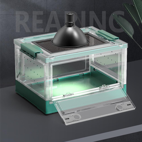 Foldable Reptile Terrarium 15.5"x12"x9" Reptile Breeding Enclosure Kits ...