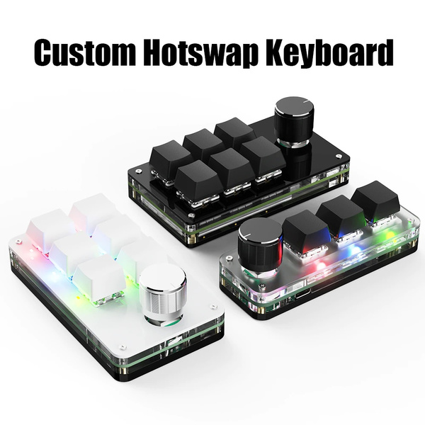 Programming Macro Custom Knob Keyboard Rgb 3 Key Copy Paste Mini Button Photoshop Gaming Keypad