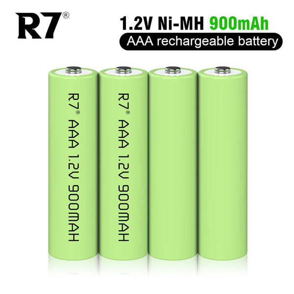 🔥Real capacity 900mAh AAA Rechargeable Battery 1.2V Ni-MH AAA Battery ...
