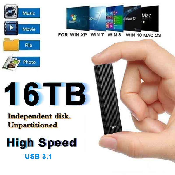 2023 New M.2 - External Hard Drive HDD SSD USB TYPE-C Portable Storage ...