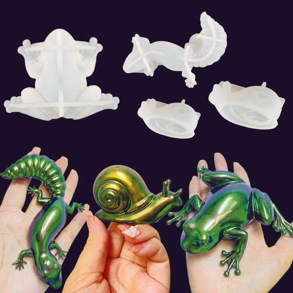 Lizard/Frog/Snail Shapes Silicone Molds for Resin Craft DIY | Wish