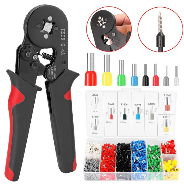 HSC86-4 Ferrule Crimping Tool 0.25-10m㎡/AWG23-7 High Hardness Crimper ...