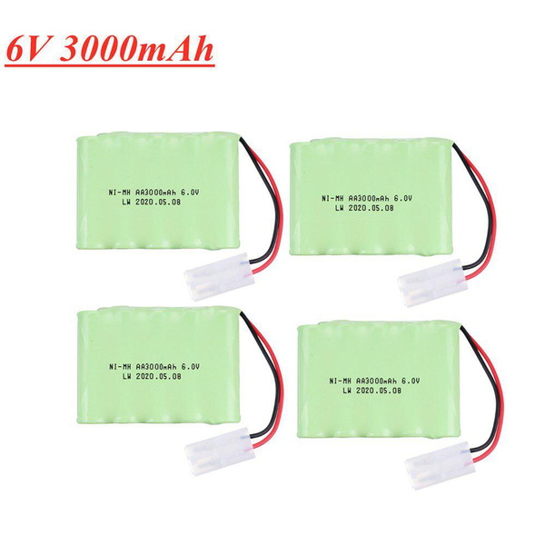 🔥6V 3000mAh NI-MH Battery For RC Cars Robots Tanks Gun Boats AA Ni-MH ...