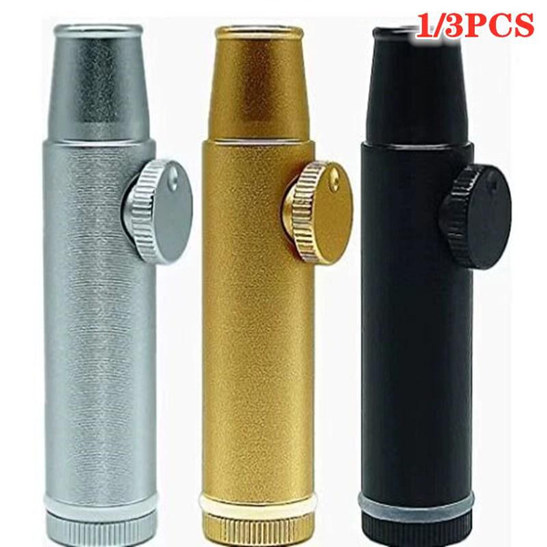 1/3PCS New Frosting Snuff Snorting Powder Dispenser Snuff Box Metal ...