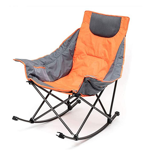 Sunnyfeel Outdoor Portable Folding Rocker Chair w/ Padding and Carry ...