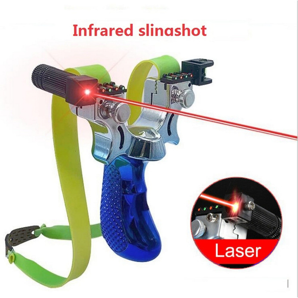 Laser Aiming Slingshot High Precision Outdoor Hunting Catapult with ...