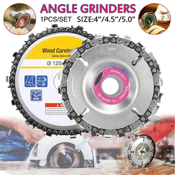 4/5 Inch Grinder Chain Disc Wood Carving Disc Saw Blade Fine Cut Chain ...