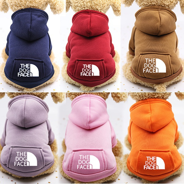 Pet Clothes Autumn Winter Pet Dog Warm Coat Cotton Jacket The Dog Face ...
