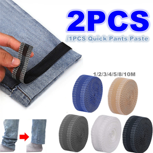 1/2Pcs New Lron-on Pants Edge Shorten Self-Adhesive Pants Mouth Paste ... 1/2Pcs New Lron-on Pants Edge Shorten Self-Adhesive Pants Mouth Paste ...