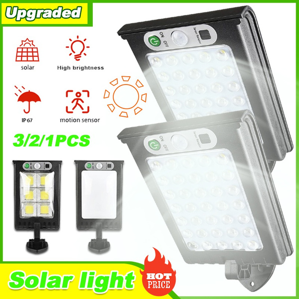 3/2/1 Piece Solar Street Light Sensor Solar Outdoor Wall Light, Sensor ...