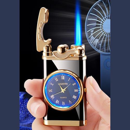 Real Quartz Watch and Creative Cigarette Lighter, Windproof Jet Flame ...