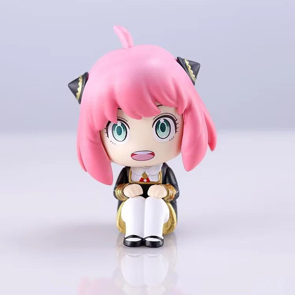 Anya Pvc Figure Anime Anya Forger Cute Sitting Position Action Figures ...