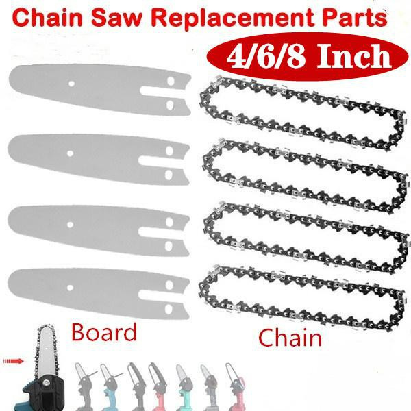 New Chainsaw Parts 4/6/8 Inch Replacement Chain + Guide Board for ...
