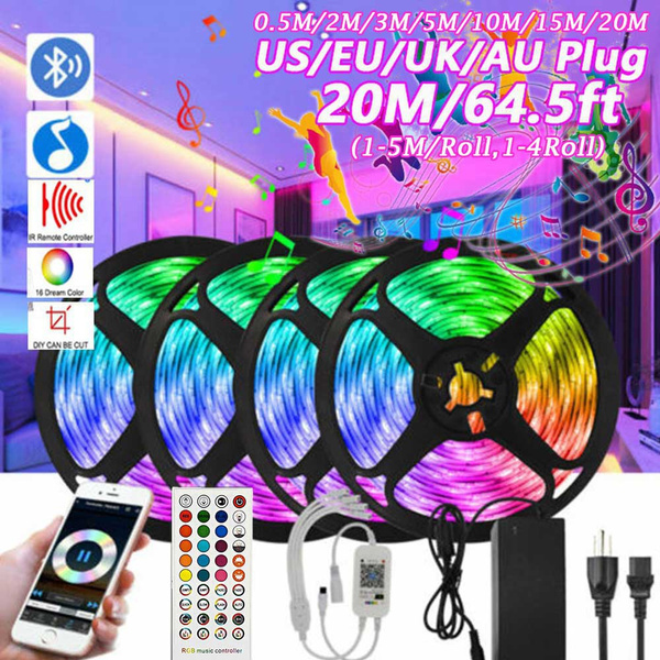 2022 Hot Sale !!! Home Decor New Smart LED Light Strip Bluetooth APP or ...