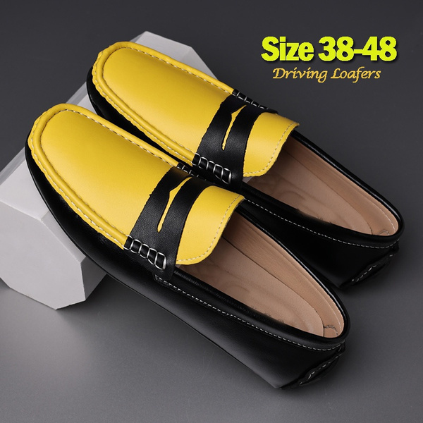 Leather Shoes Men Casual Luxury Brand Handmade Penny Loafers Men Slip ...