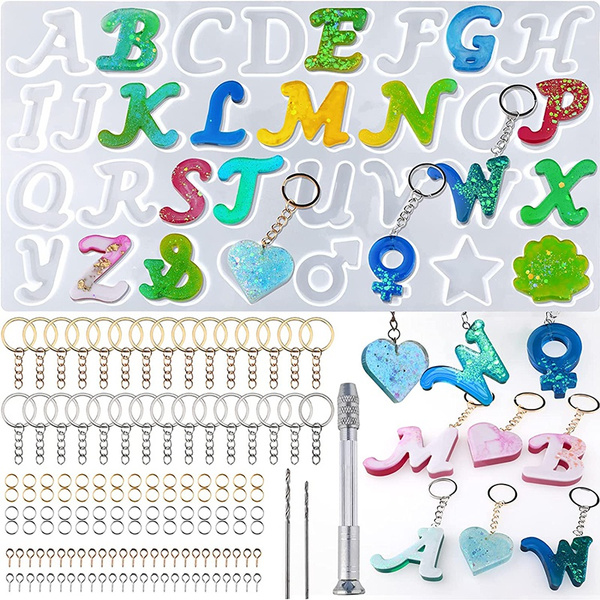 Silicone Alphabet Resin Molds Letter Number Epoxy Casting Molds ...