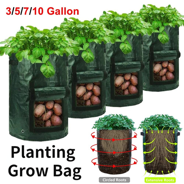 Garden Potato Grow Bags, Vegetables Plant Growing Bags, Durable Planter ...