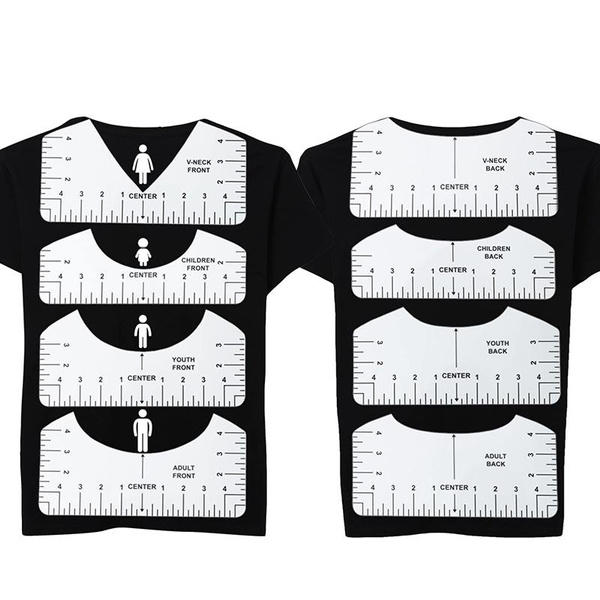 8 Pcs Tshirt Ruler Guide for Vinyl Alignment, T shirt Rulers to Center ...