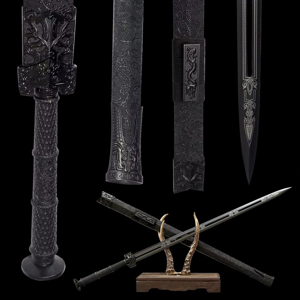 High Toughness Full Tang Han Sword Hand Grinding Tactical Knife Classic ...