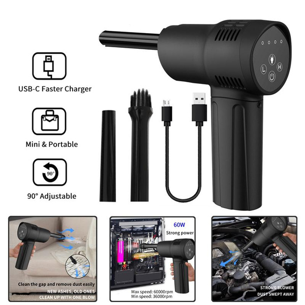 Electric Air Blower for Computer Cleaner,Cordless Air Duster,Replaces ...